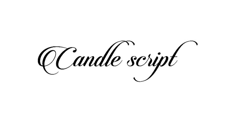 Candlescript font - Dafont Style