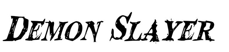 Demon Slayer font style - Dafont Style