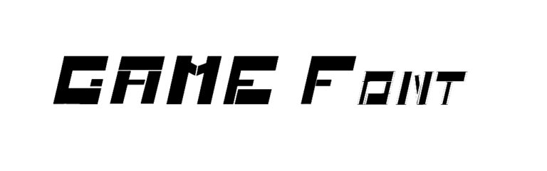 GAME Font - dafont style