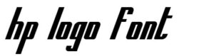 HP Logo Font (Hewlett Packard) - DafontStyle