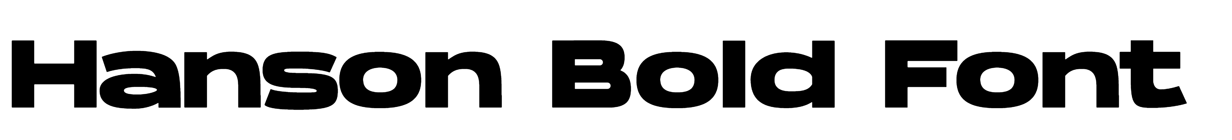 Hanson Bold Font