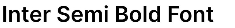 Inter Semi Bold Font - Dafonts Style