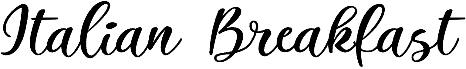 Italian Breakfast font - dafont style