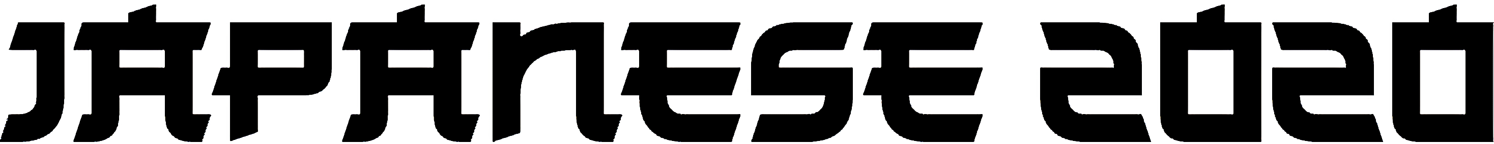 Japanese 2020 Font - Dafont Style