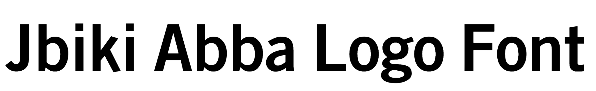 Jbiki Abba logo font - Dafont Style