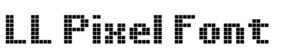 LL Pixel Font - Dafont