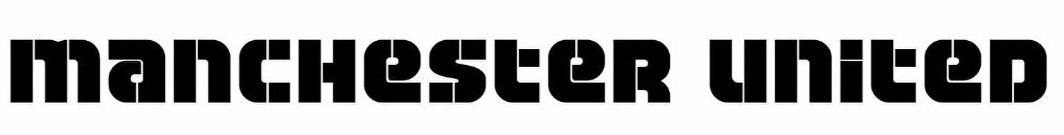Manchester United Font - Dafont Style