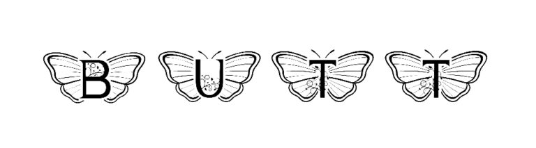 Monogram Butterfly font - Dafont Style