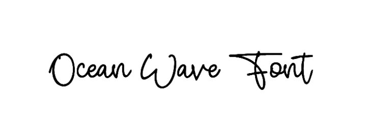 Ocean Wave Font - Dafont Style