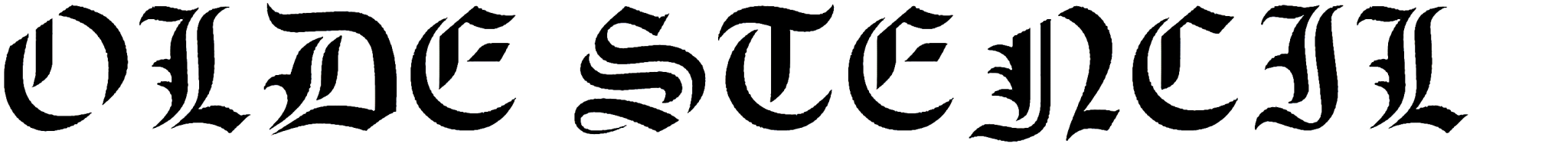 Olde Stencil font style - dafont style