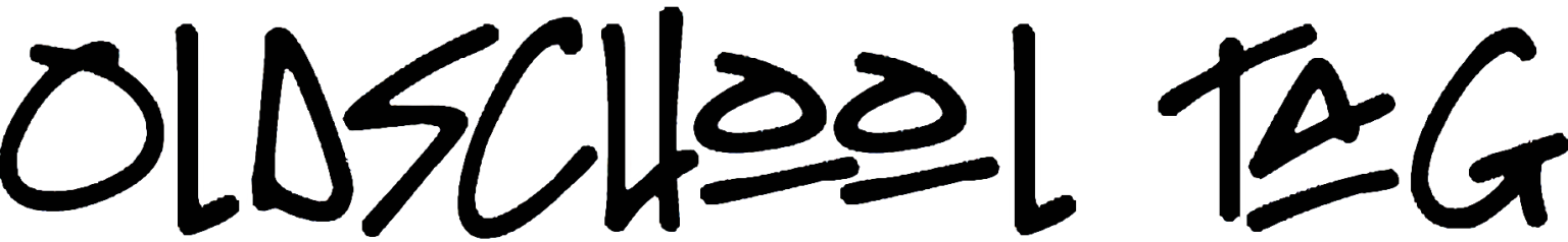 Oldschool Tag font style - DafontStyle