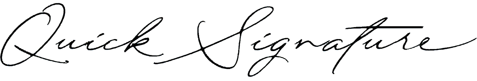 Quick Signature font - Dafont Style