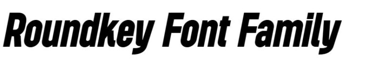 Roundkey Font Family - DafontStyle