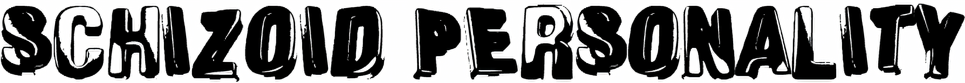 Schizoid Personality font style - dafont style