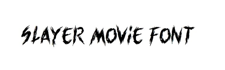 Slayer movie Font - Dafont Style