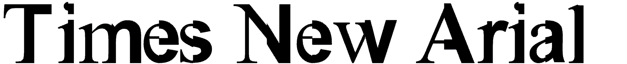 Times New Arial Font - Dafont Style