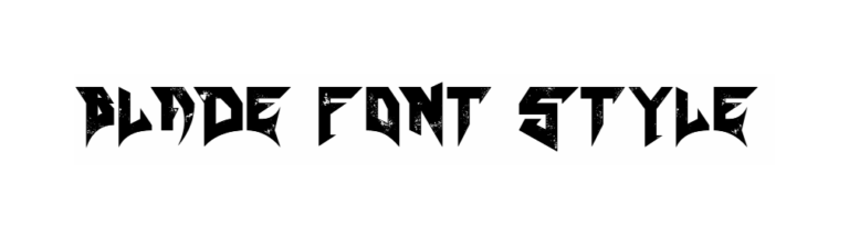 Blade Font - DafontStyle