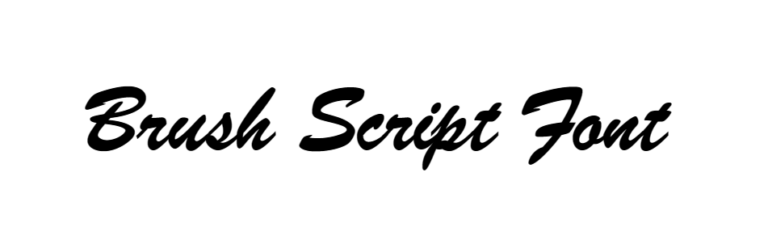 Brush Script Font - Dafont Style