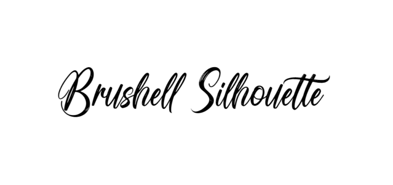 Brushell Silhouette font - Dafont Style