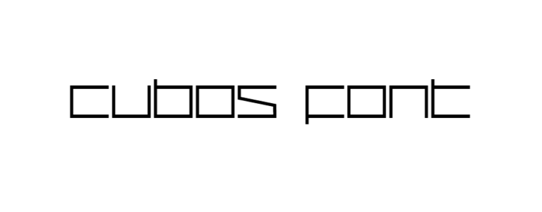 Cubos Font - Dafont Style
