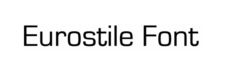 Eurostile Font - Dafont Style
