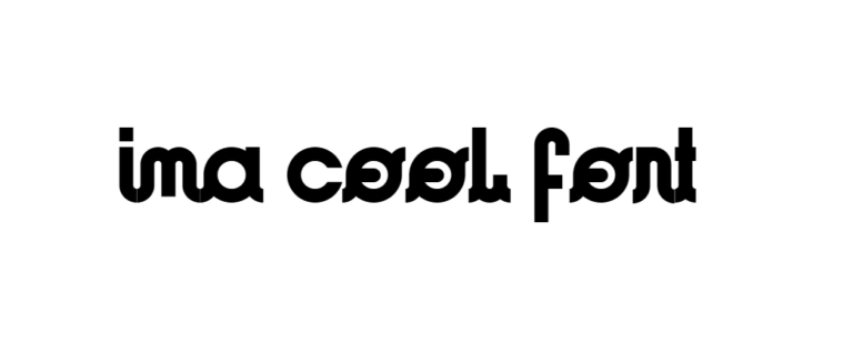 Ima Cool Font - dafont style