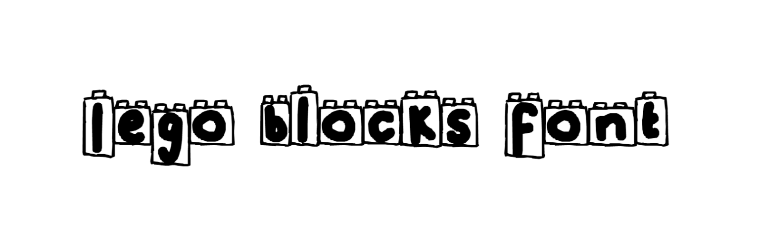 Lego blocks font - Dafont Style
