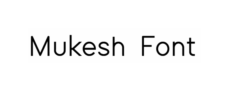 Mukesh Font - Dafont Style
