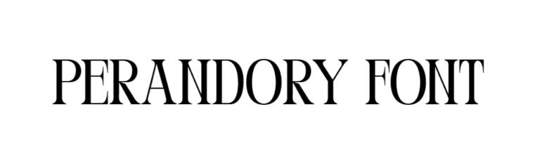 Perandory Font - Dafonts Style
