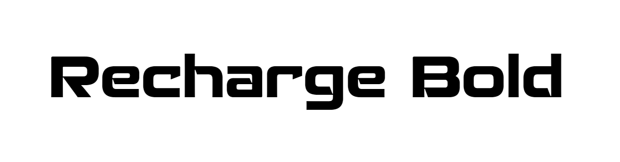 Recharge Bold font - Dafont Style
