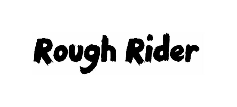 Rough Rider font - Dafont Style