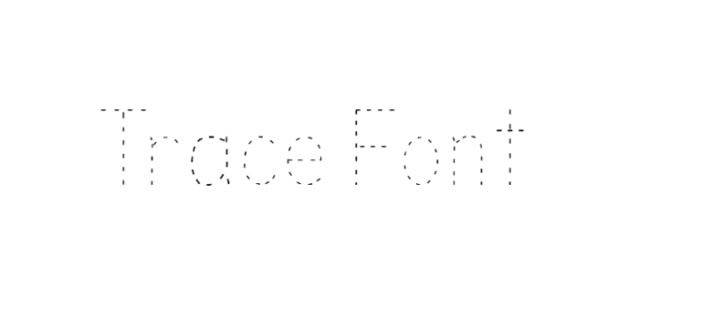 Trace Font (Dots) - Dafont Style