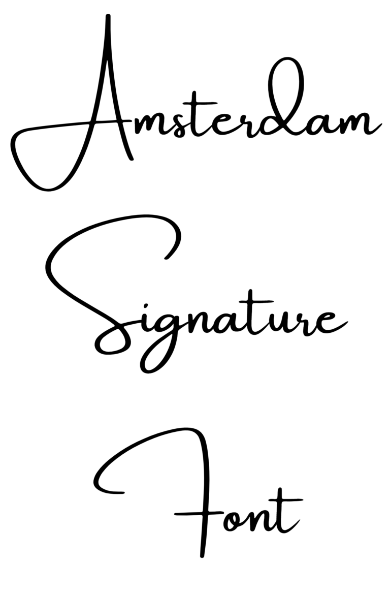 Amsterdam Signature Font - DafontStyle