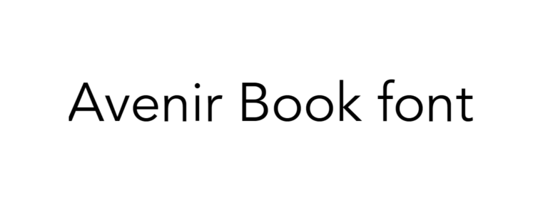Avenir Book font - Dafont Style