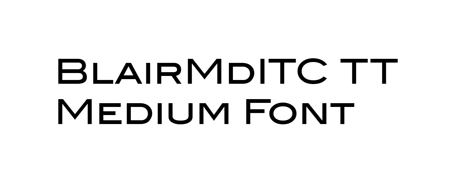 BlairMdITC TT font - DafontStyle