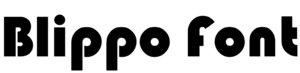 Blippo Font - Dafont Style