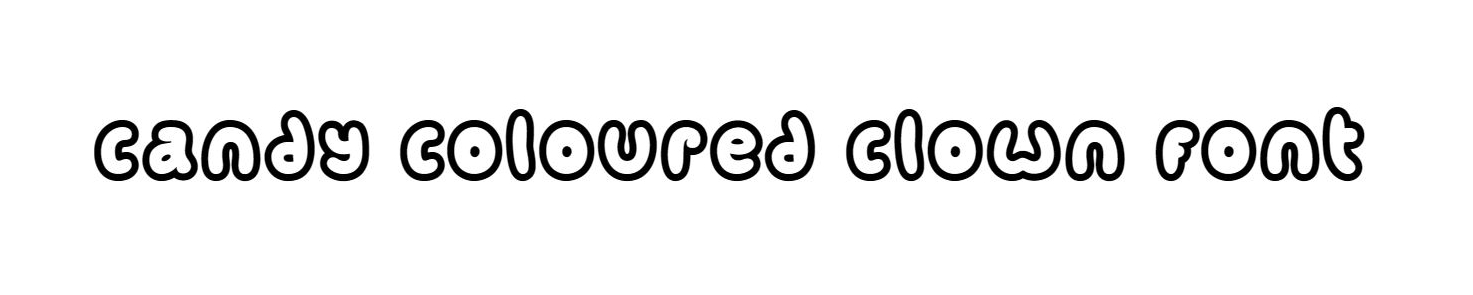 Candy coloured clown Font - DafontStyle