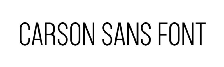 Carson Font - DafontStyle