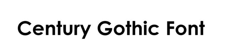 Century Gothic Font - Dafont Style