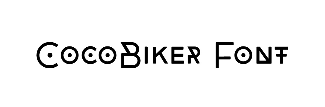 CocoBiker Font - Dafont Style
