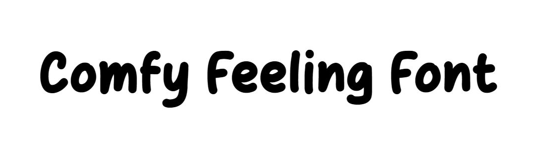 Comfy Feeling Font - Dafont Style