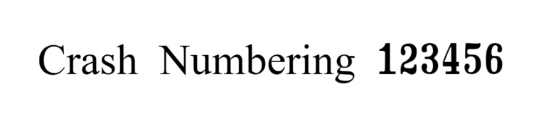 Crash Numbering font - dafont style