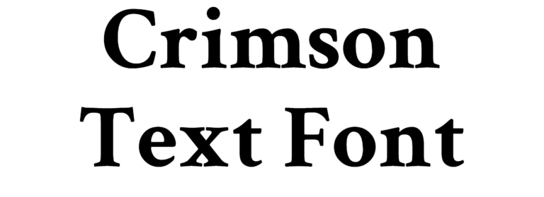 Crimson Text Font | Crimson Pro - Dafont Style