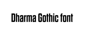 Dharma Gothic font - Dafonts Style
