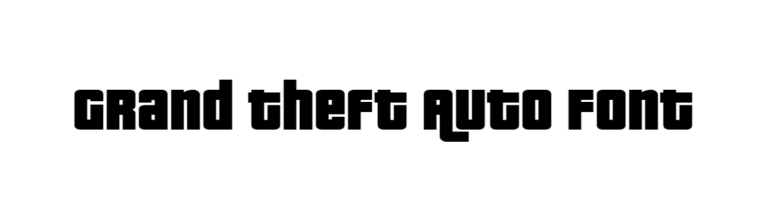 Grand Theft Auto Font - DafontStyle