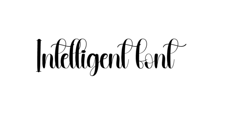 Intelligent font - Dafont Style