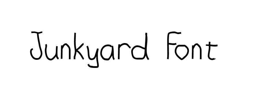 Junkyard Font - DafontStyle
