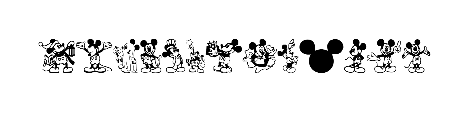 Mickey Mousebats font - Dafont Style