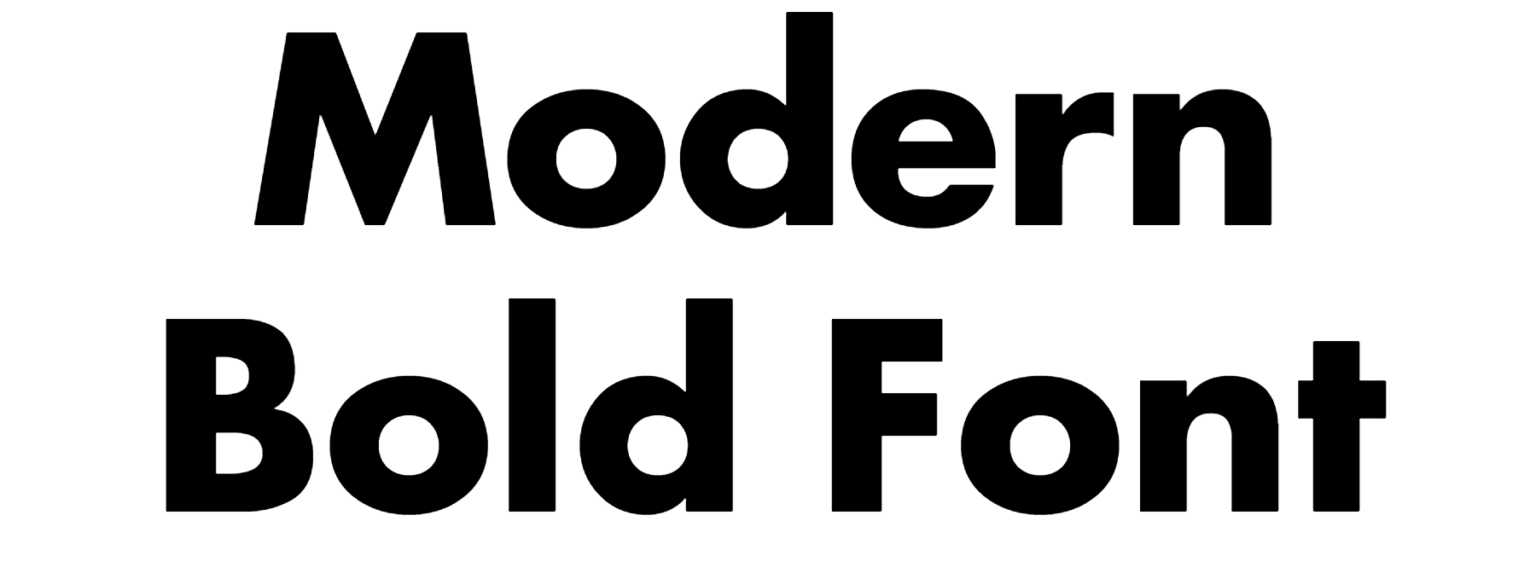 Modern Bold Font - DafontStyle