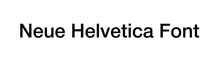 Neue Helvetica Font - Dafont Style